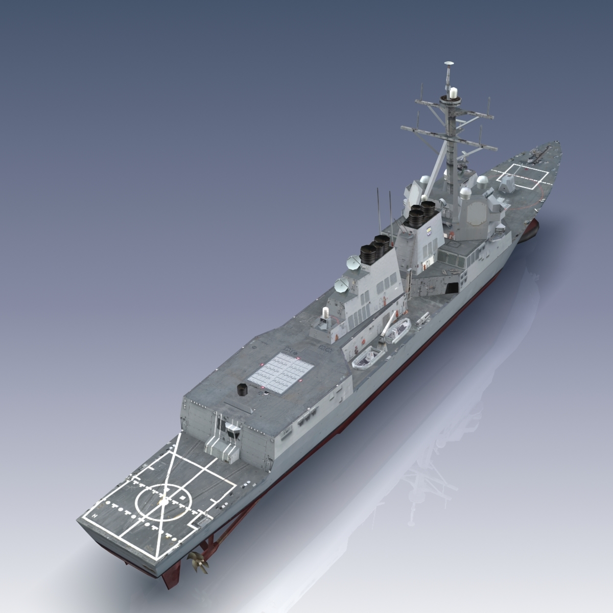 flight iia arleigh burke 3d model