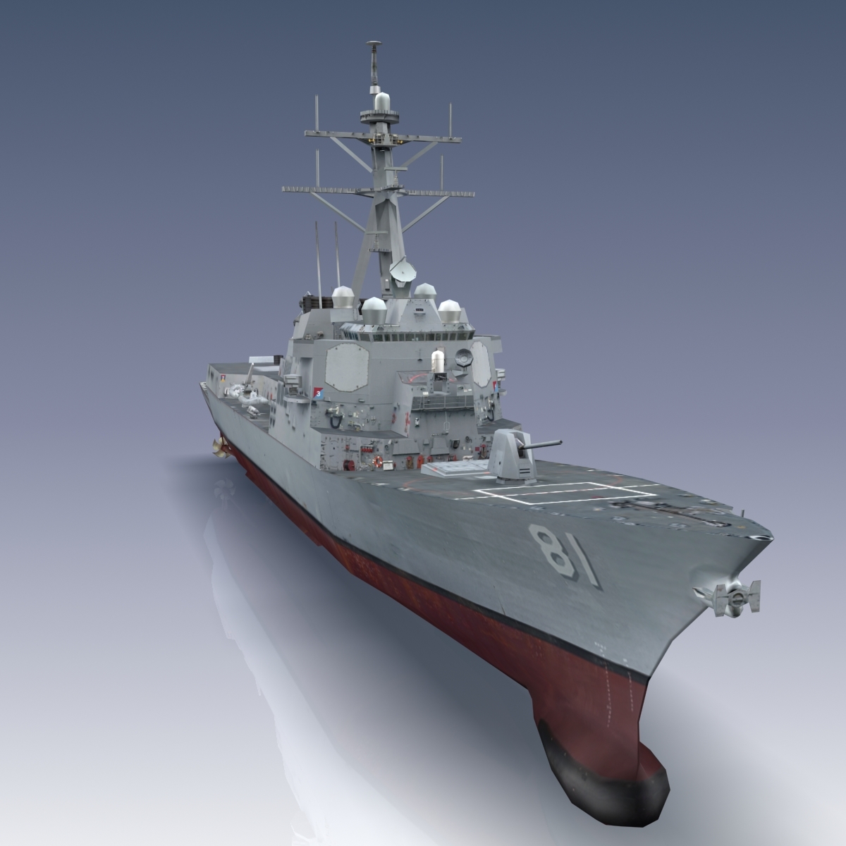 flight iia arleigh burke 3d model