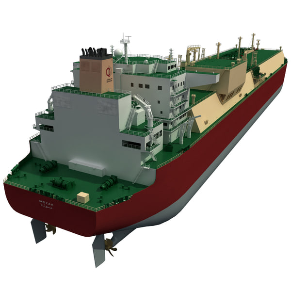 q-max carrier lng mozah 3d model