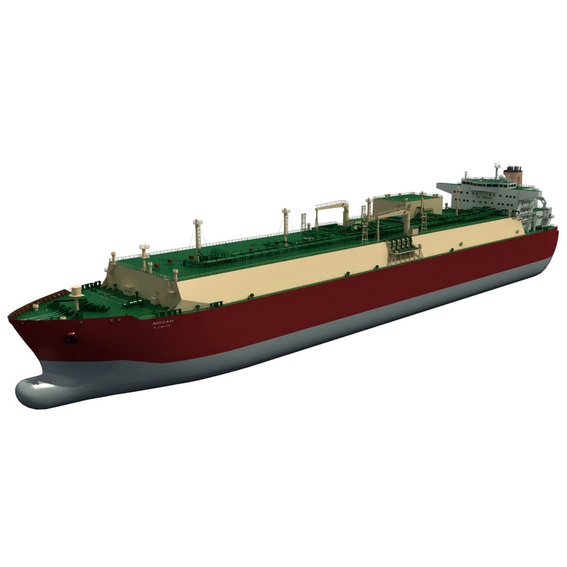 q-max carrier lng mozah 3d model