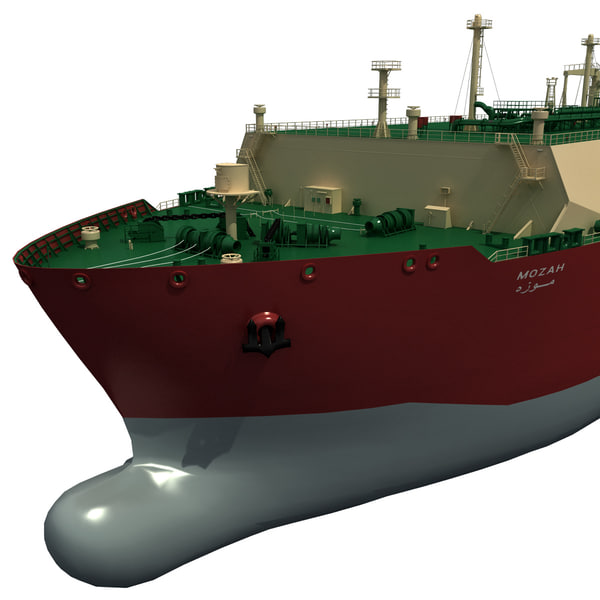 q-max carrier lng mozah 3d model
