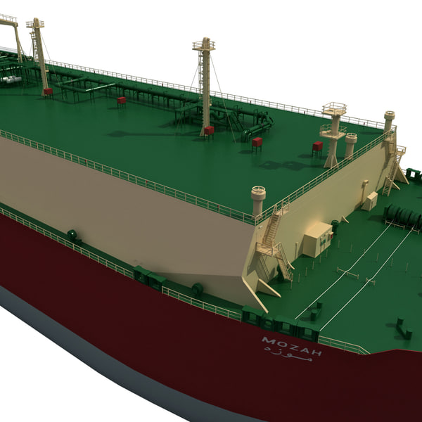 q-max carrier lng mozah 3d model