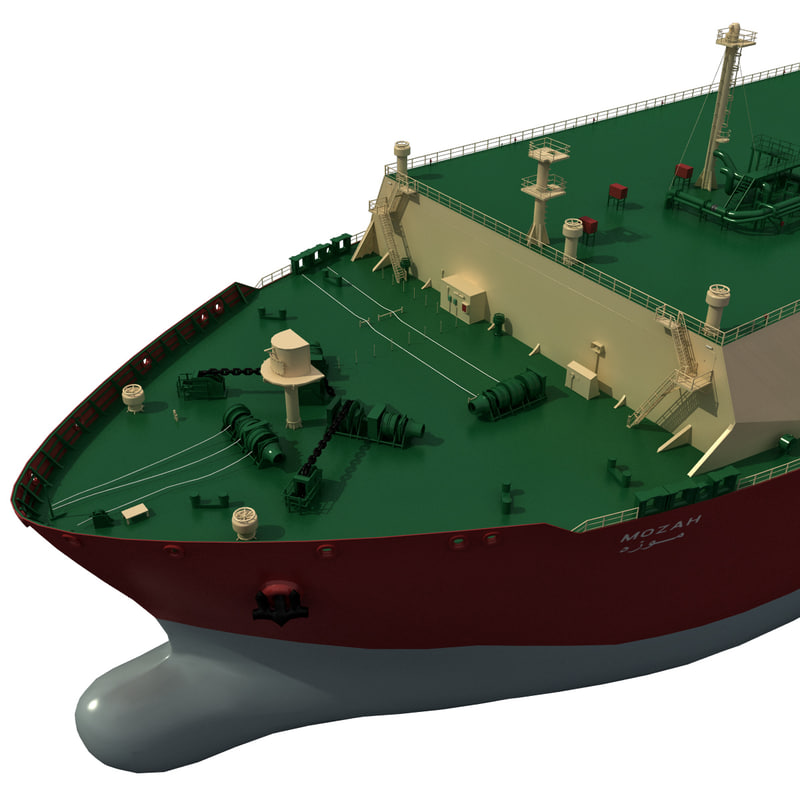 q-max carrier lng mozah 3d model