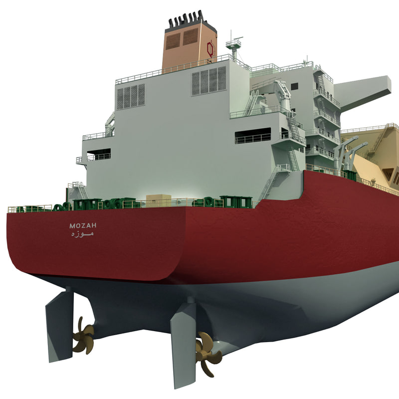 q-max carrier lng mozah 3d model