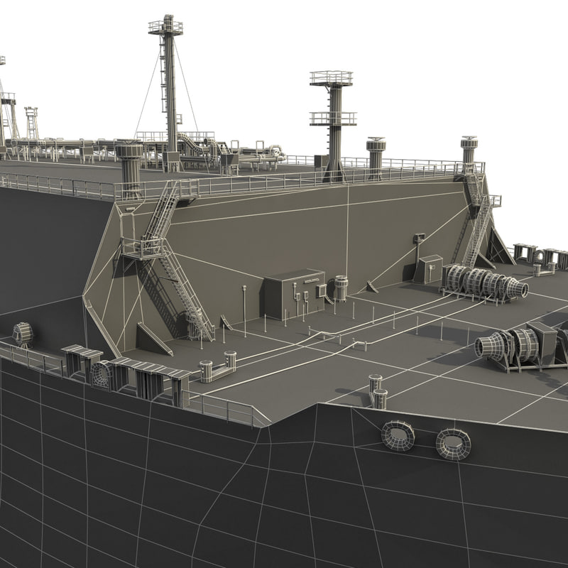 q-max carrier lng mozah 3d model