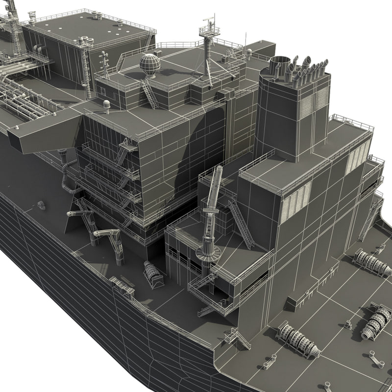 q-max carrier lng mozah 3d model