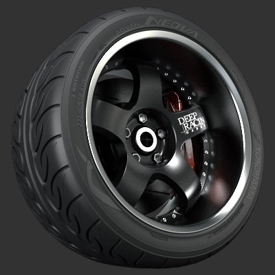garson deep racing wheel 3d model