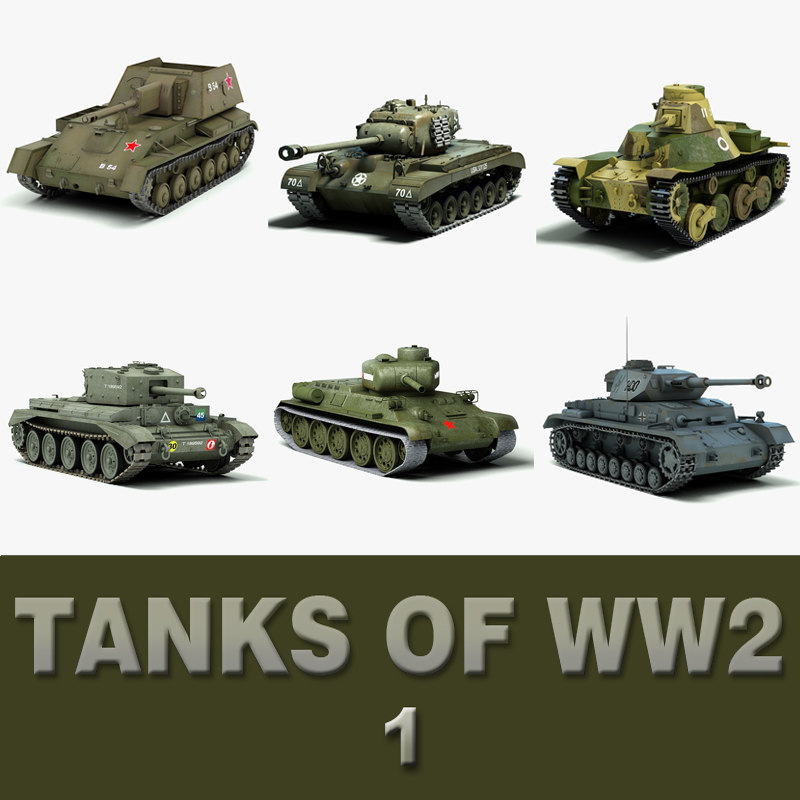 tanks ww2 3d model