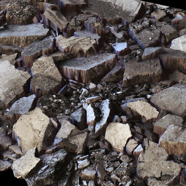 stone debris 3d model