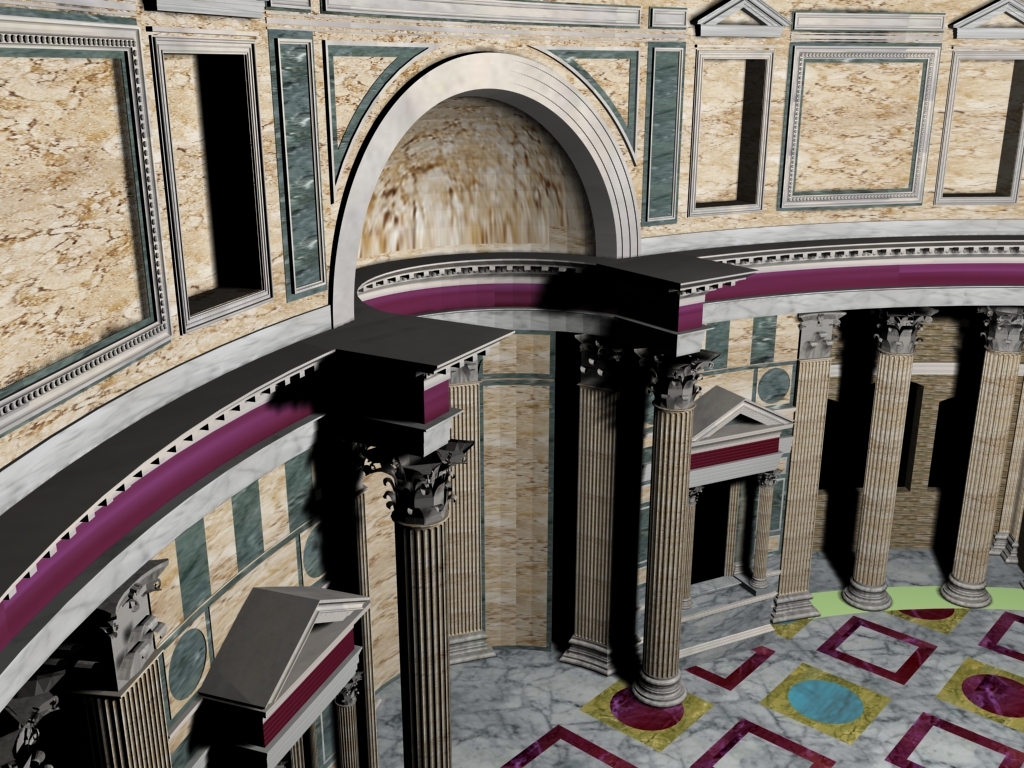 rome pantheon 3d model