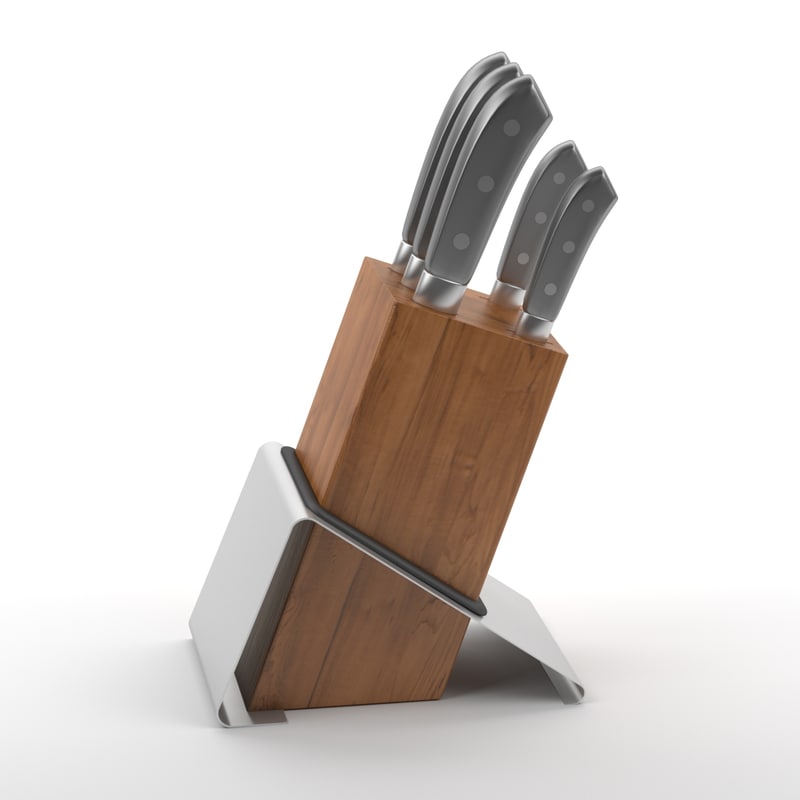 kitchen knives 3d model