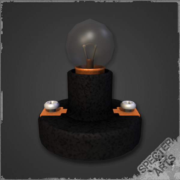 illustration simple series circuit 3d model