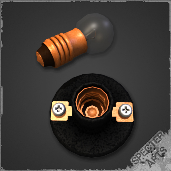 illustration simple series circuit 3d model