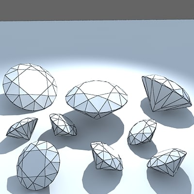 diamond brilliant 3d model