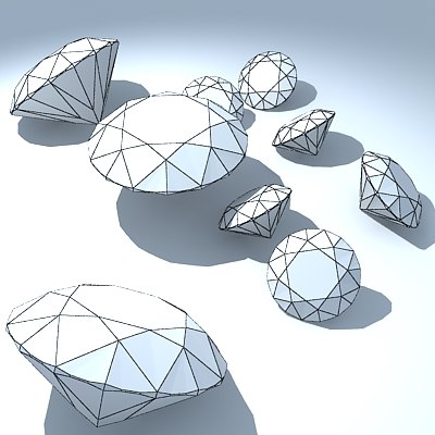 diamond brilliant 3d model