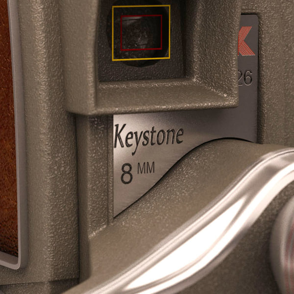 keystone 1958 k-26 8mm 3d model