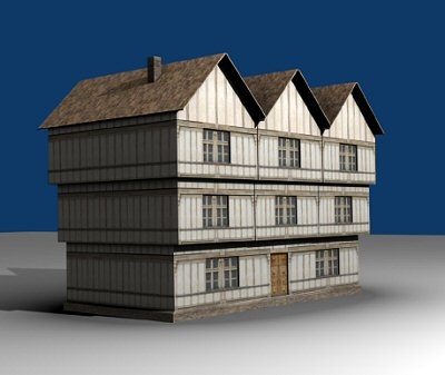 medieval building 3d model