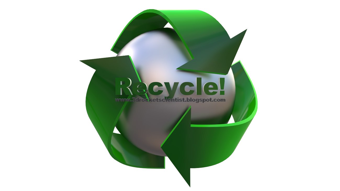 recycling logo 3d model