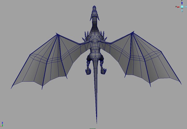 dragon normal mapped 3d model