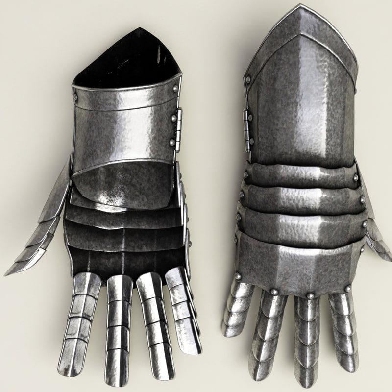 medieval gauntlet 3d model