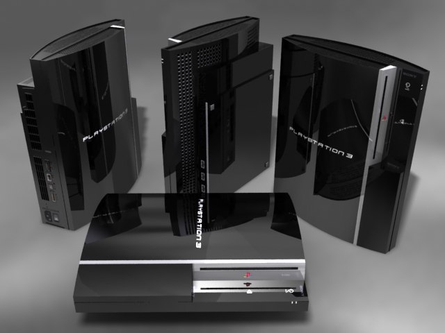 playstation 3 3d model