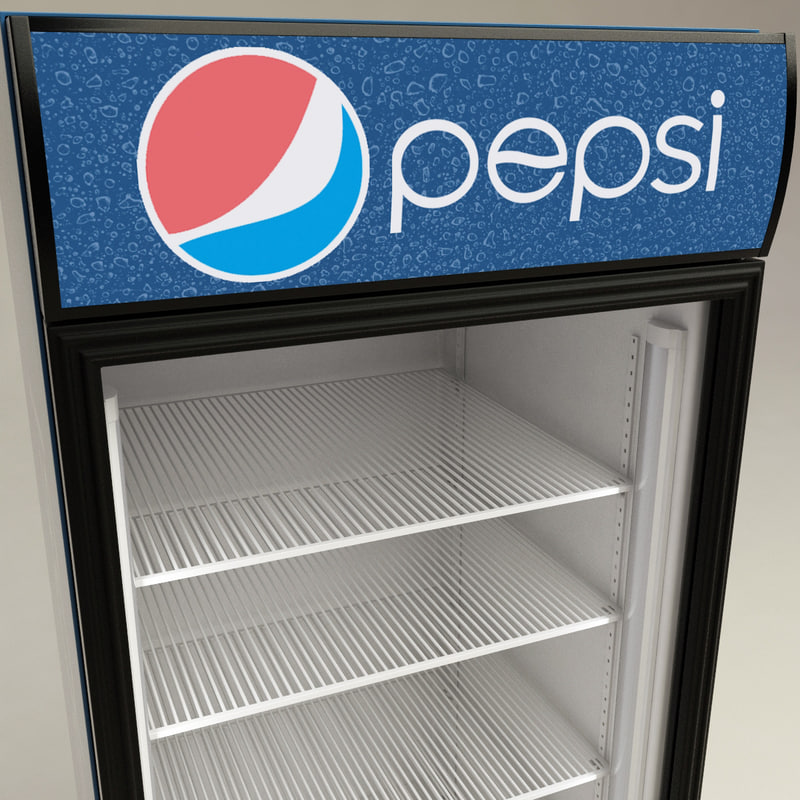 refrigerator pepsi 3d model