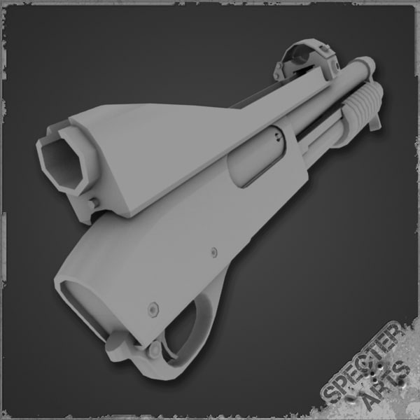 masterkey shotgun 3d model
