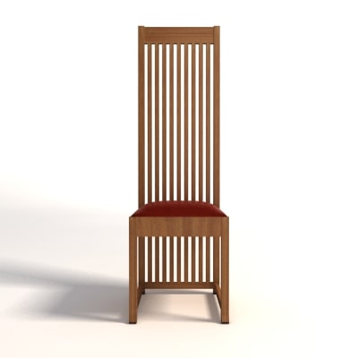 Frank Lloyd Wright Robie Dining ChairRobie Dining ChairMAX3D模型 ...