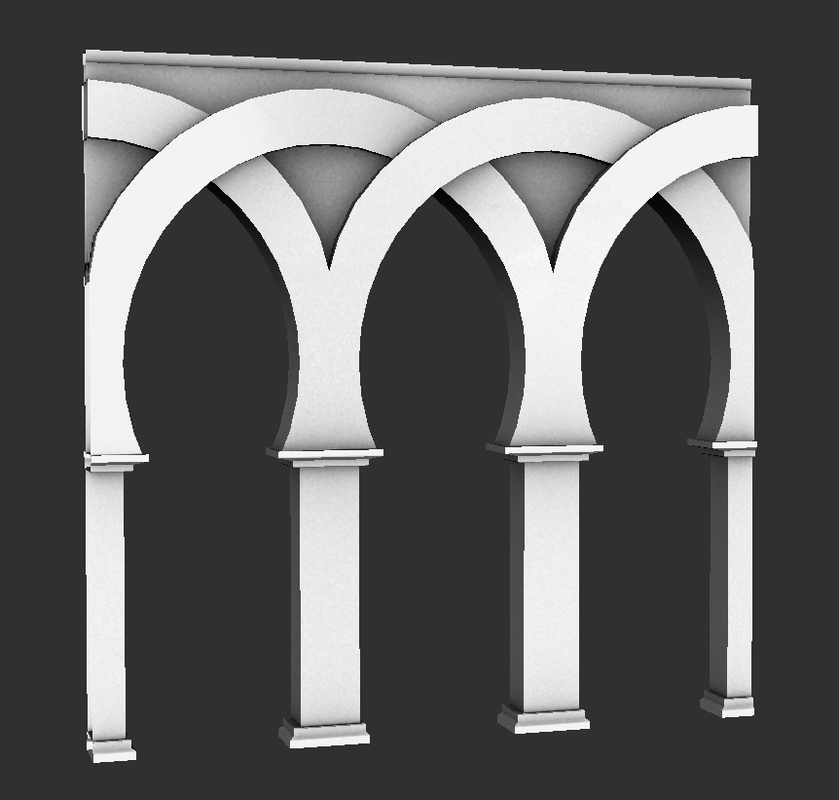 arch architecture 3d model
