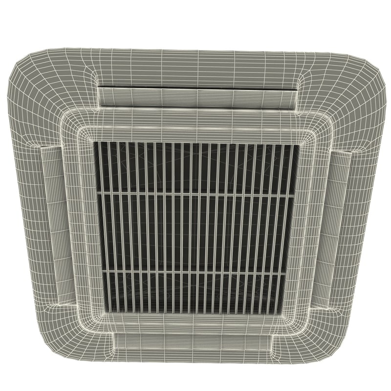 Lg Cassette type Air Conditioner 3d Model lg-cassette-type-air-conditioner-3d-model