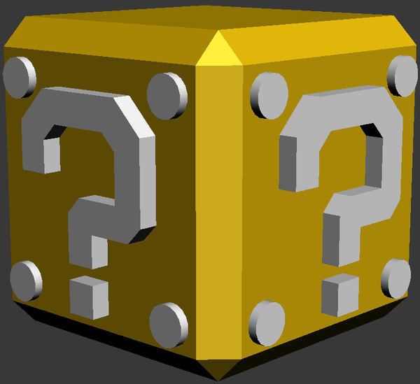 free mario box 3d model