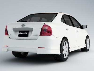 toyota allion 3d model