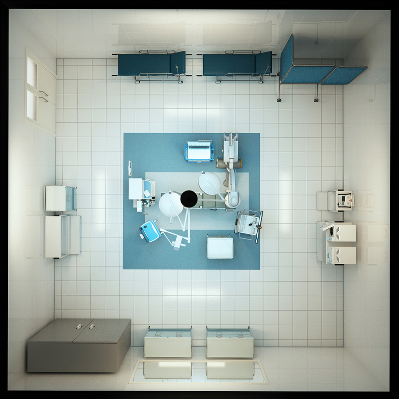 3d model medical operating room