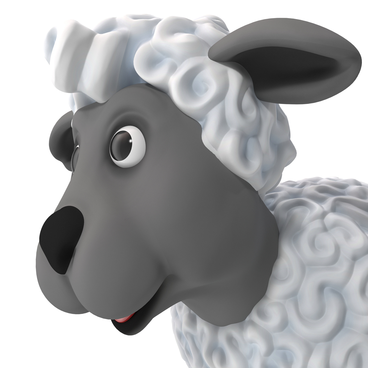 cartoon sheep 3d model