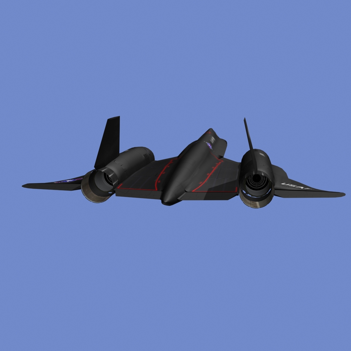 3d sr-71a blackbird model