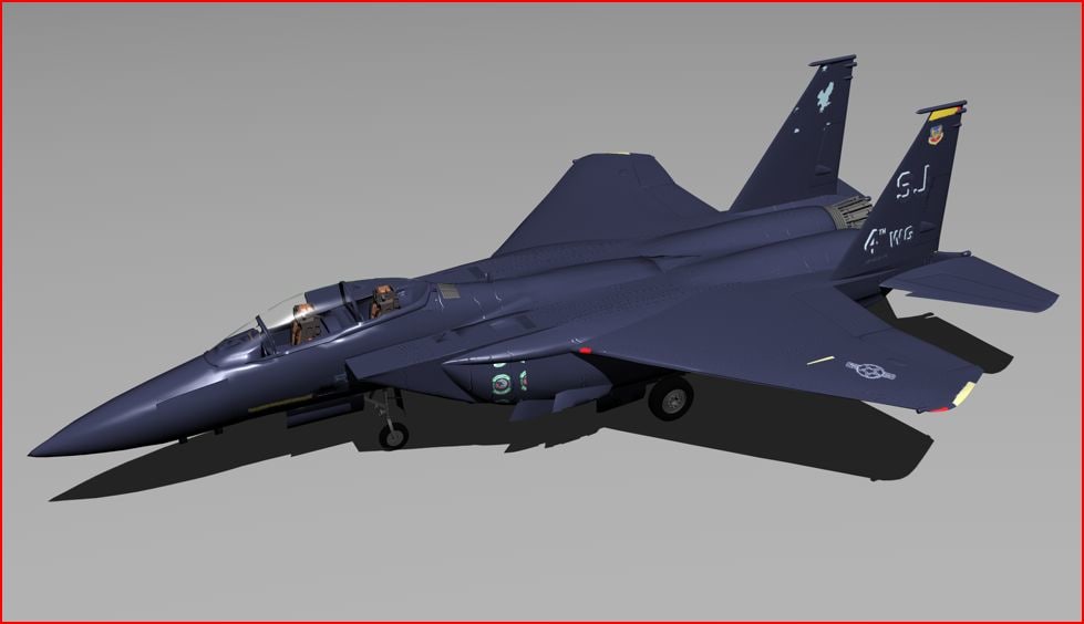 3d model f-15 fighter