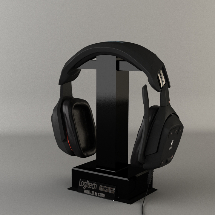 logitech g35 3d model