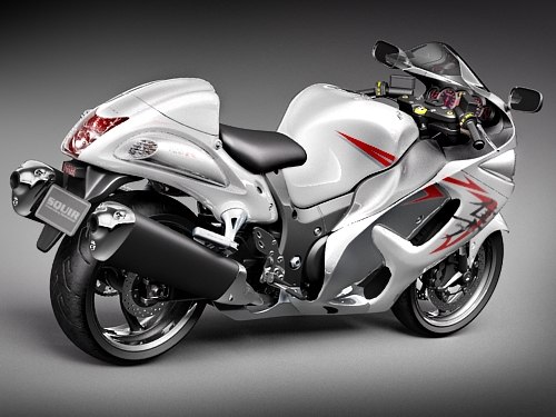 suzuki hayabusa sport 3d model