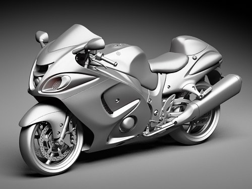 suzuki hayabusa sport 3d model