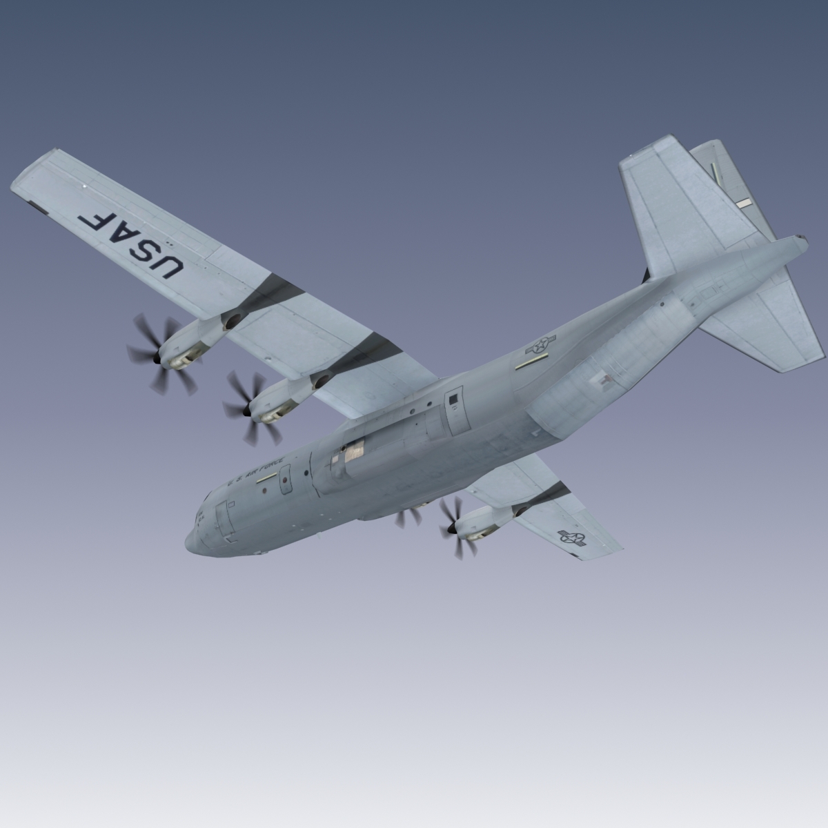 hercules c-130j c-130 3d model