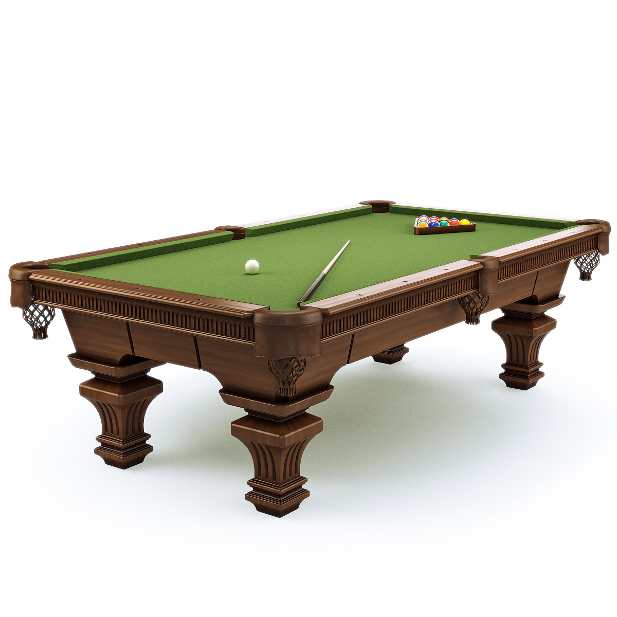 pool table 8ft classic 3d model