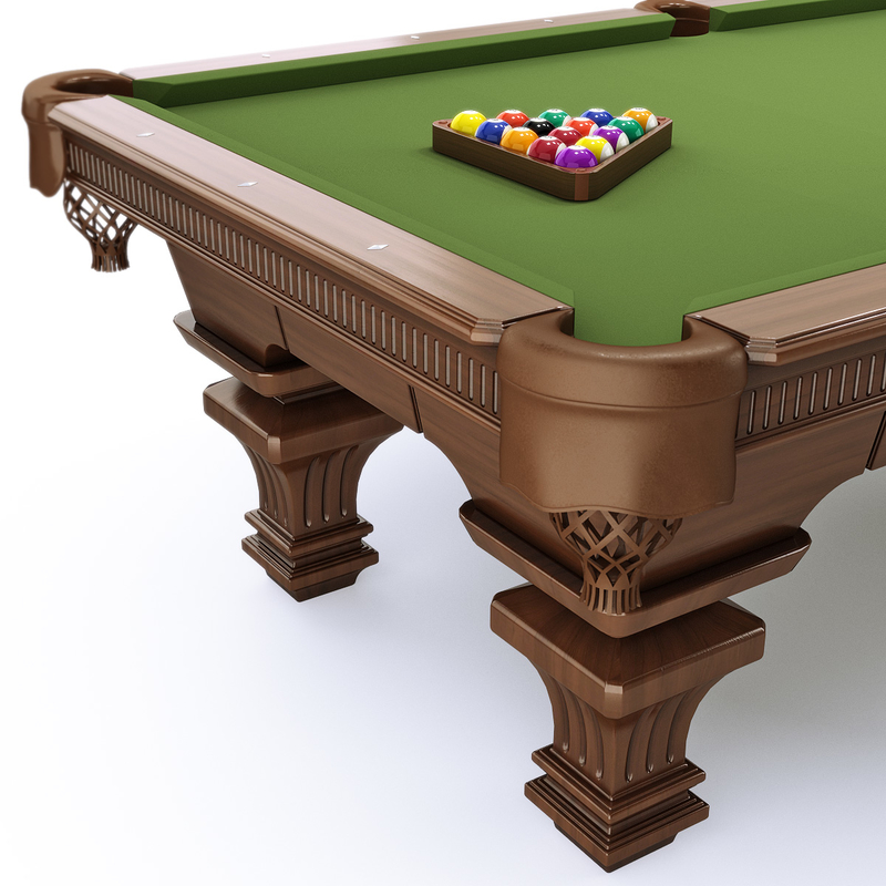 pool table 8ft classic 3d model