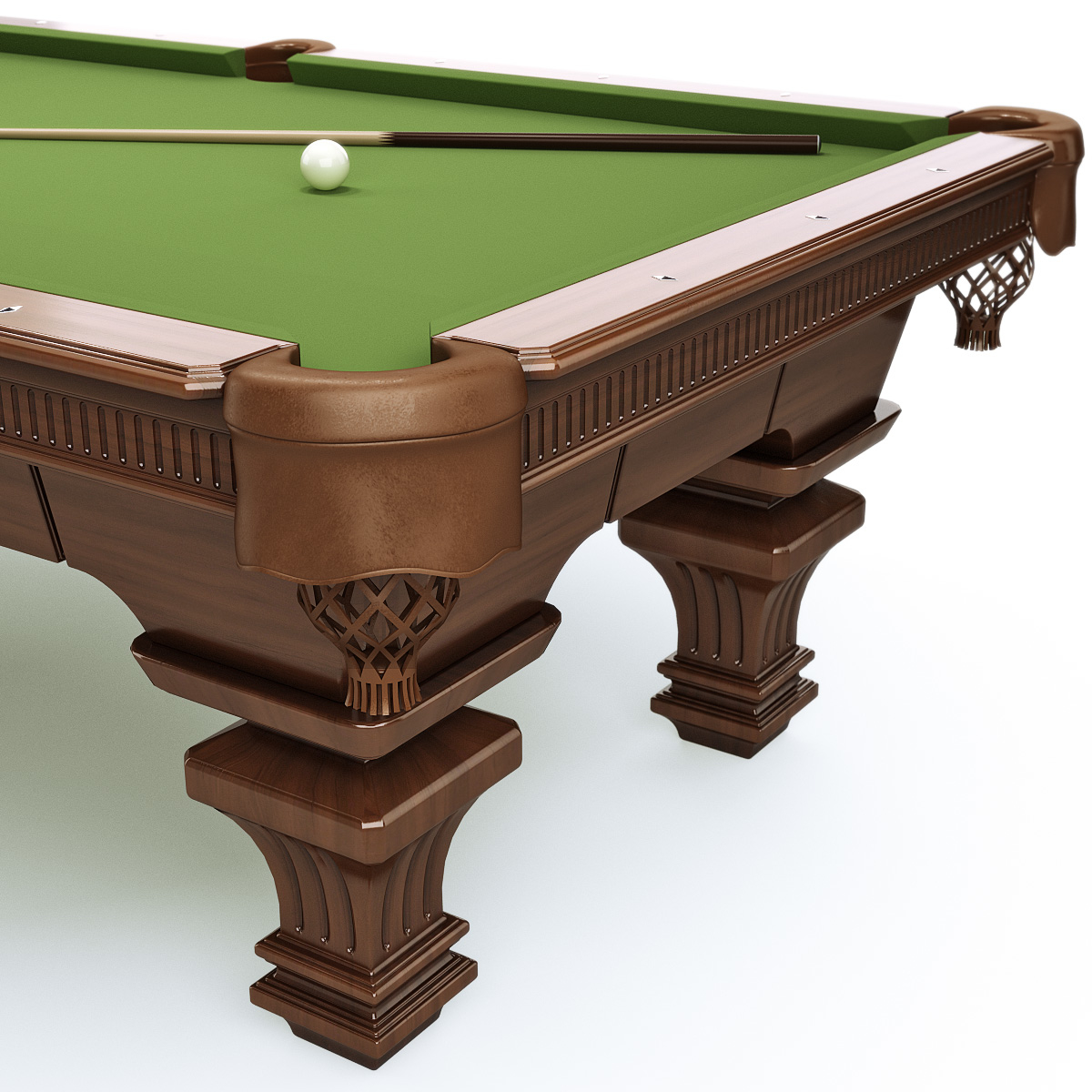 pool table 8ft classic 3d model