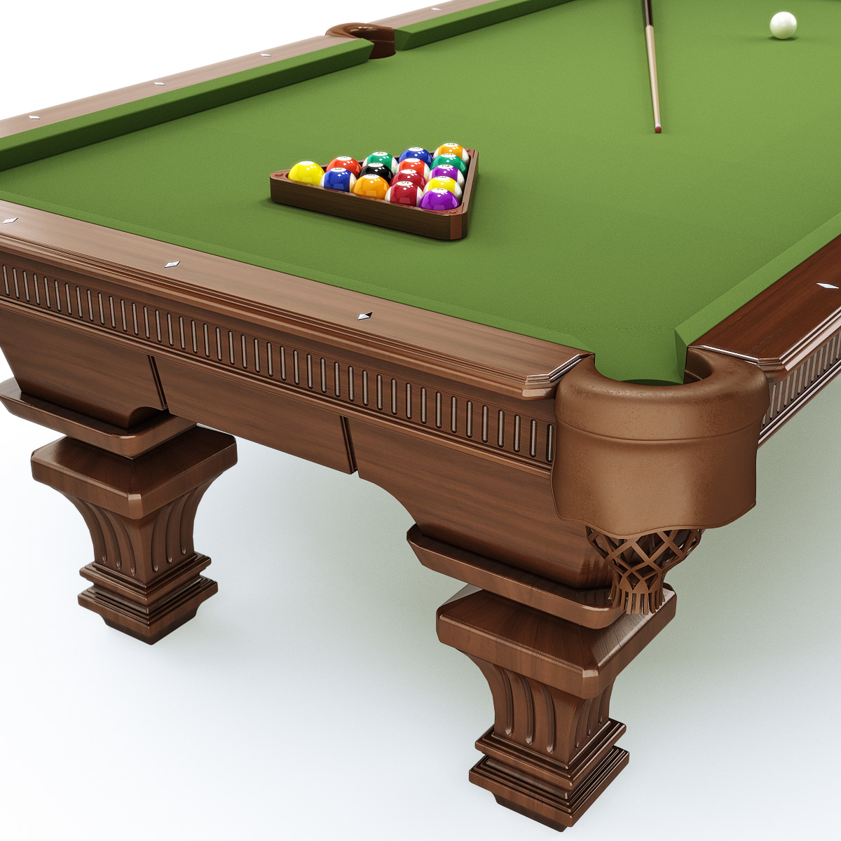 pool table 8ft classic 3d model