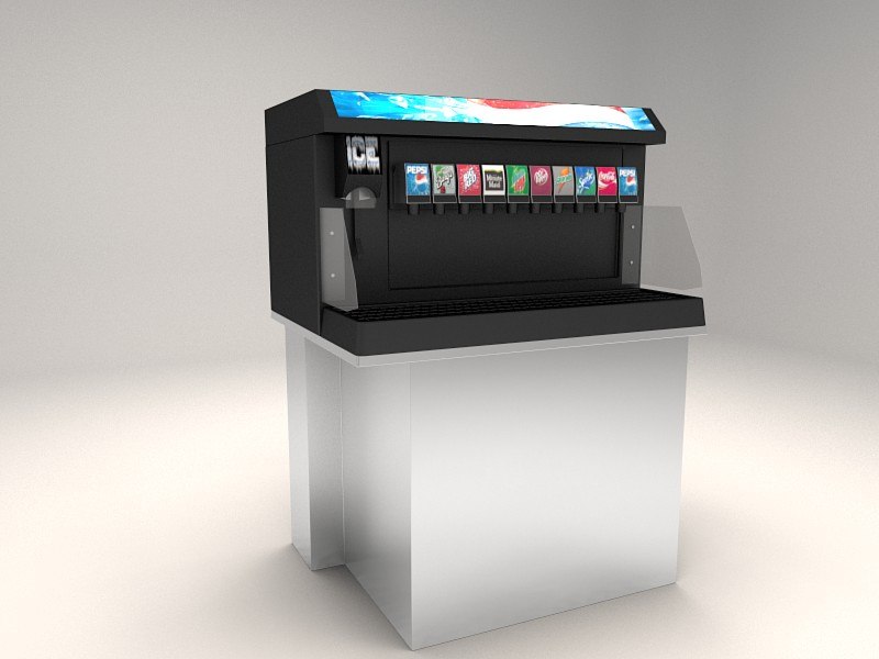 beverage dispenser 3d model