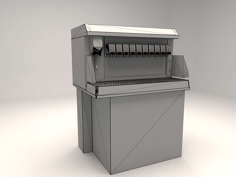 beverage dispenser 3d model