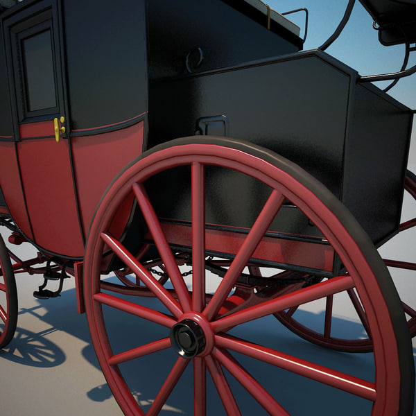 carriage modelled 3d model