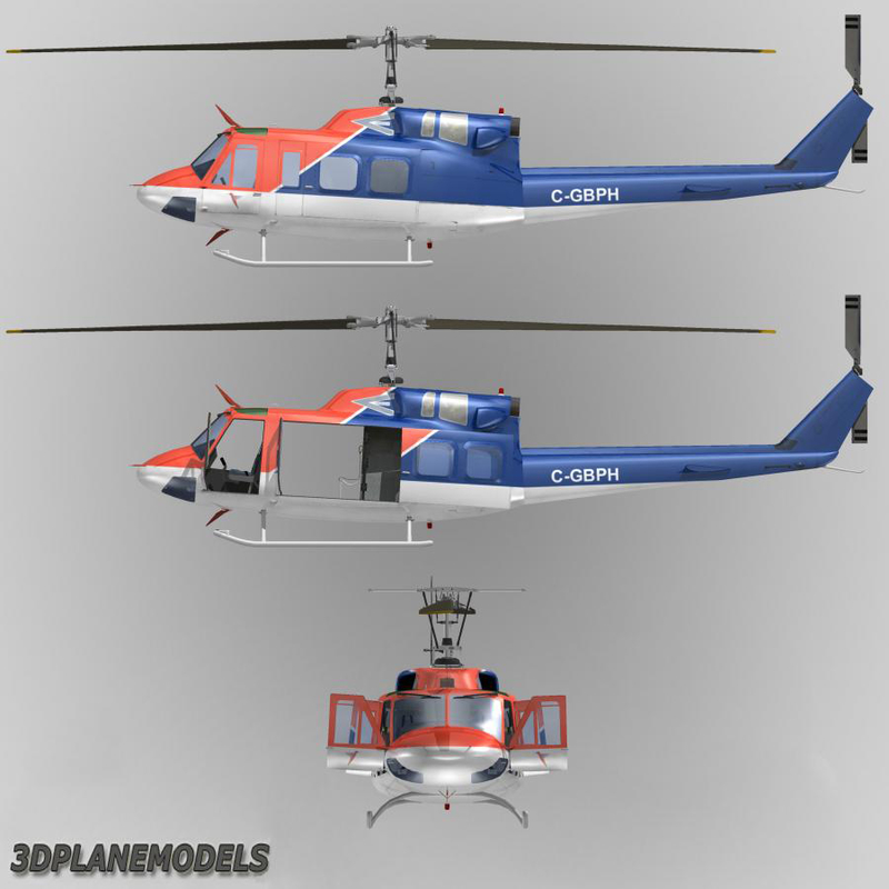 벨 212 CHC 3D 모델 - TurboSquid 553931