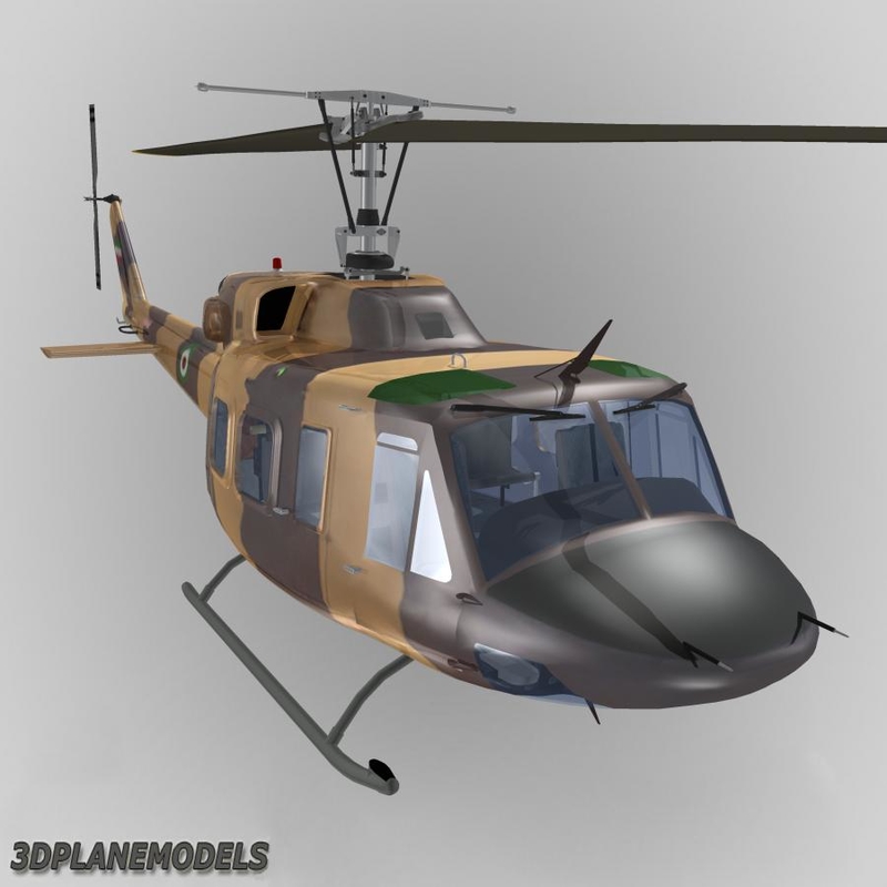 bell 212 3d model