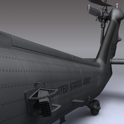 uh-60 blackhawk 3d model